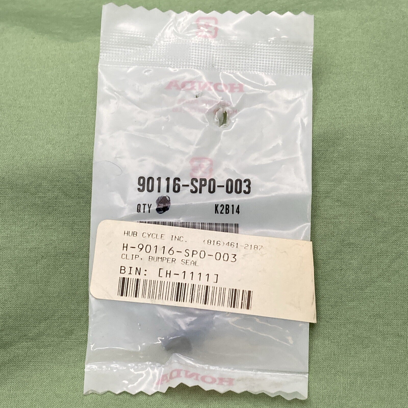 NEW GENUINE HONDA 90116-SP0-003 LOWER COWL Clip, Bumper Seal – Merica ...