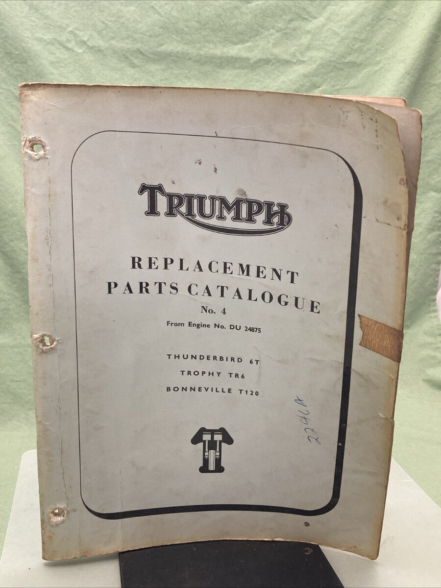 TRIUMPH REPLACEMENT PARTS CATALOGUE NO. 4 – Merica Powersports