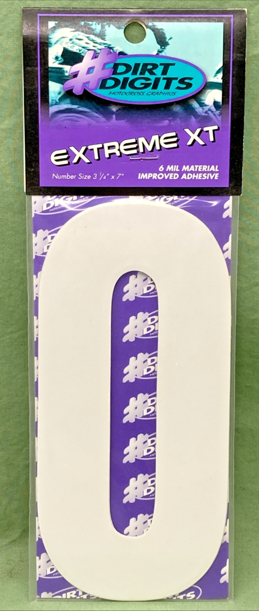 QTY 3 NEW GENUINE DIRT DIGITS 709-1448 EXTREME XT 7" WHITE #0 – Merica ...