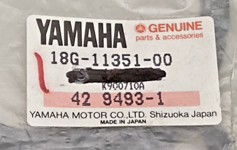 NEW GENUINE YAMAHA 18G-11351-00 GASKET, VALVE SEAT 18G-11351-02-00 ...