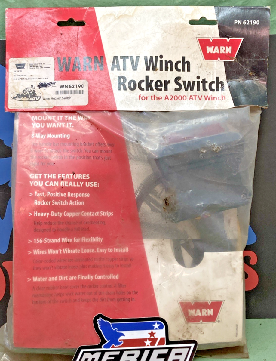 New Genuine Warn 62190 ATV Winch Rocker Switch – Merica Powersports