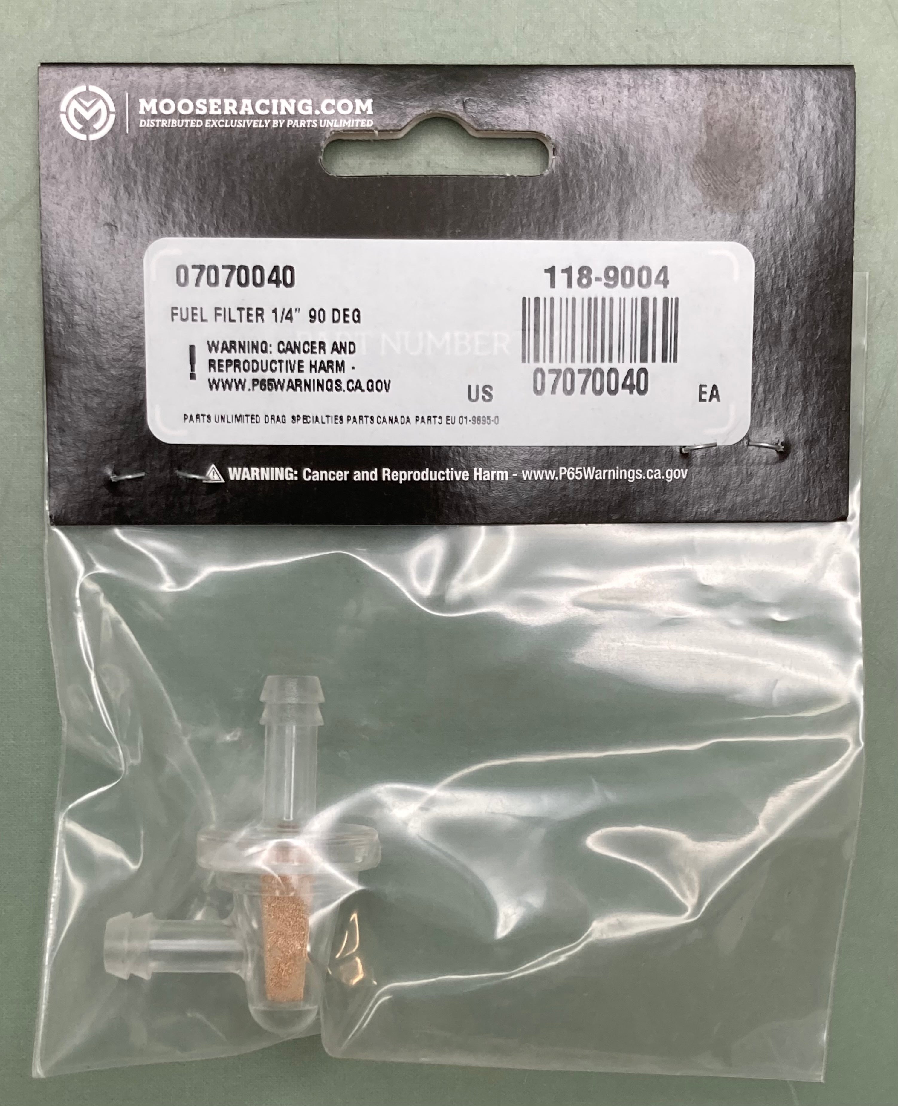 New Genuine Moose 118-9004 Fuel Filter 1/4" 90 Deg – Merica Powersports