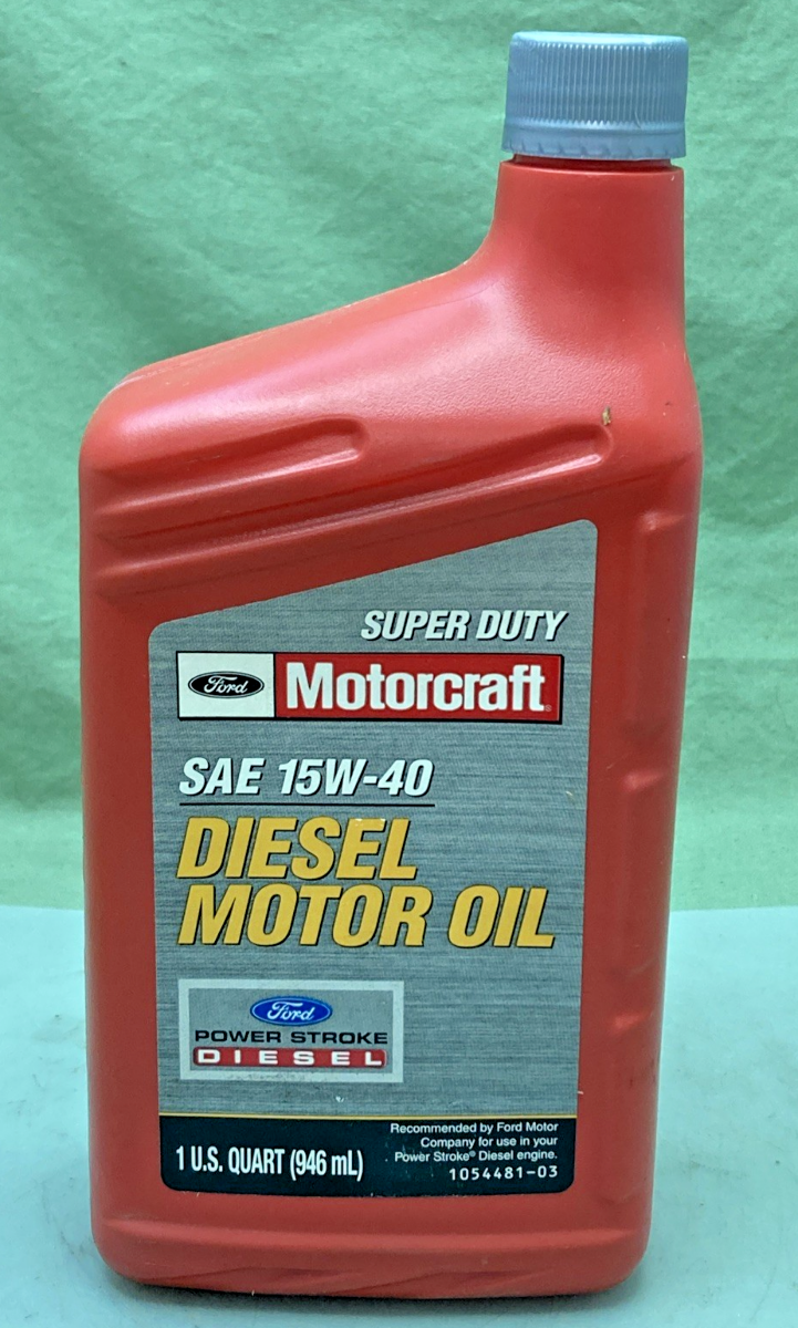 NEW GENUINE FORD 1054481-03 SUPER DUTY SAE 15W-40 DIESEL MOTOR OIL 1 Q ...